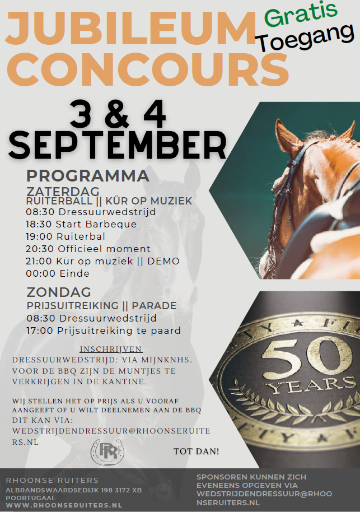 ***Definitieve flyer*** Jubileum concours - Rhoonse Ruiters